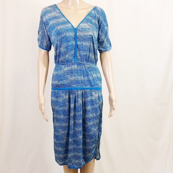 Tracy Reese | Dresses | Tracy Reece Dress Blue Wave Small | Poshmark